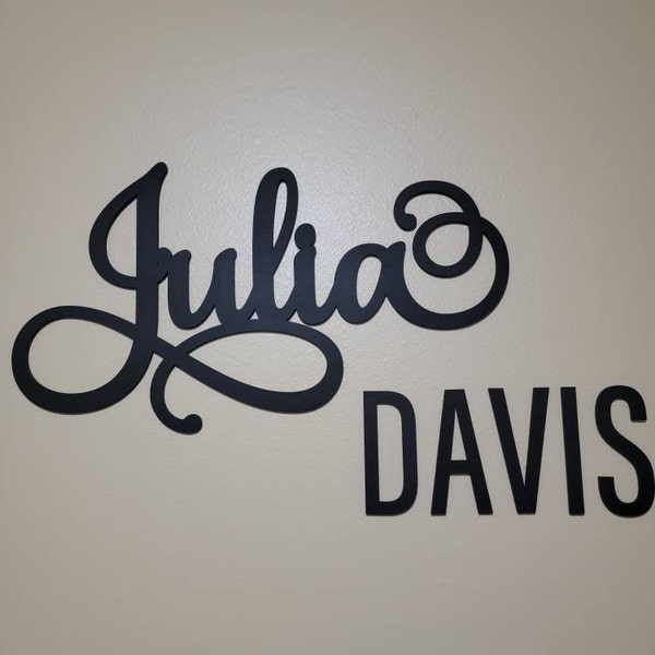 Custom Name Sign, First Name. Personalized Name Sign, Script Font ...