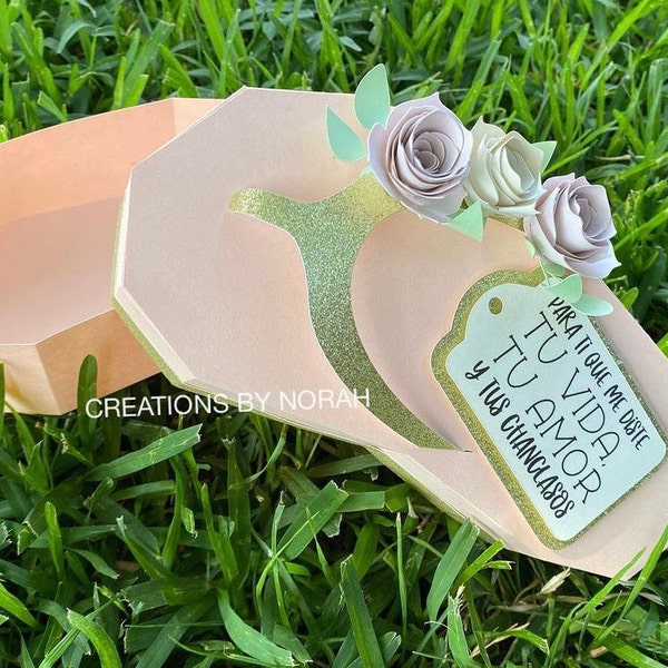 Chancla Paper SVG, Latino Paper Crafts, Chancla, Strawberry Box, Rose ...