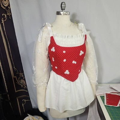 Romantic Corset Sewing Pattern With Straps, Adjustable Lacing at Back ...
