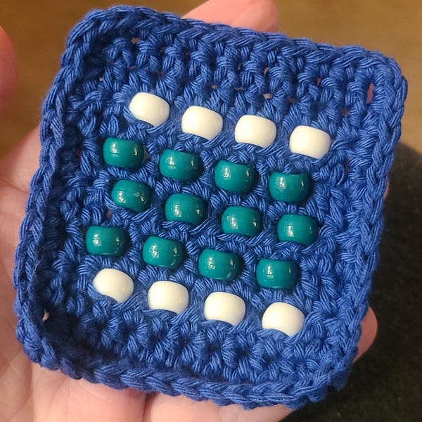 Beaded Fidget Square Crochet Pattern: Beginner Friendly, No Sew ...
