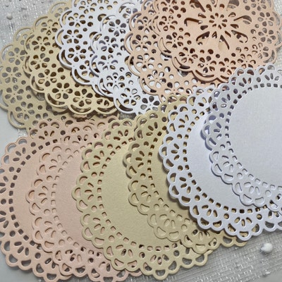 Set 12pcs Die Cut Lace Paper Doilies Doily for Card Making - Etsy