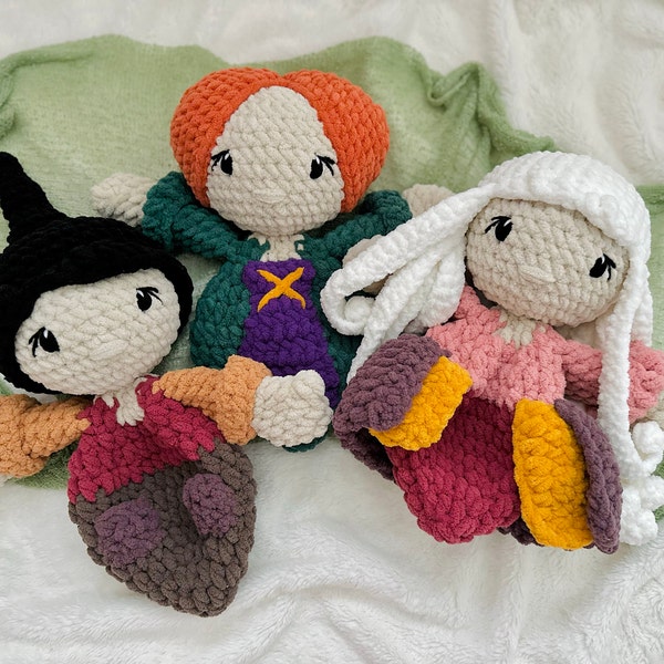 Witch Sisters Crochet Pattern, Amigurumi Pattern Sanderson Snugglers - Etsy