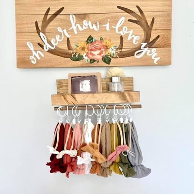 Bow Holder Bow Holder Shelf Jewelry Shelf Nursery Shelf Headband Holder ...