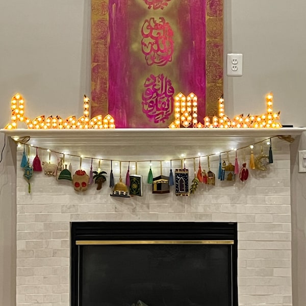 30 Piece Bundle Decorative Heirloom Garland, Islam, Muslim Celebration ...