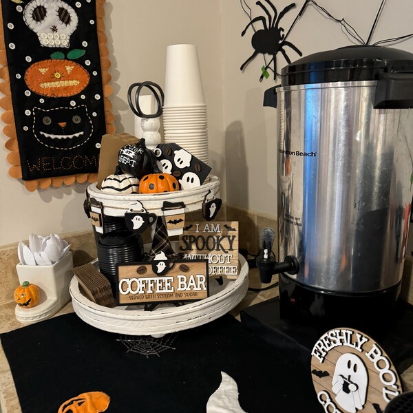 Coffee Bar I Freshly Boo'd Coffee I I Am Spooky Without My Coffee I ...