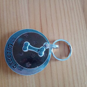 Dog Tag Bunny Chaser Dog Tag Funny Pet Tag Dog ID Tag Bunny Rabbit Dog ...