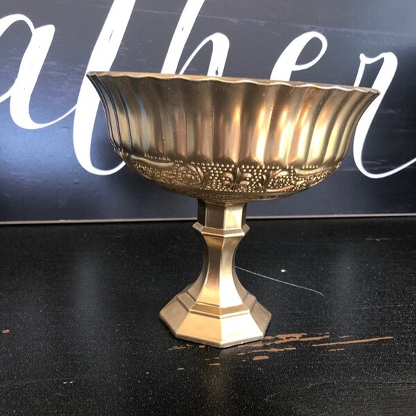 Gold Mercury Glass Compotes Pedestal Vase Wedding Centerpieces Wedding ...