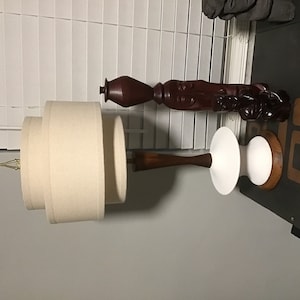 3-tier 18 Hardback Lamp Shade in Off-white Muslin Fabric - Etsy