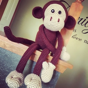 Mike the Monkey Amigurumi Crochet pdf Pattern EN DK & NL | Etsy