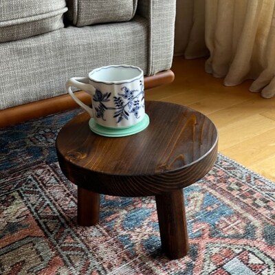Walnut Stool, Small Live Edge Walnut Stools, Three Leg - Etsy