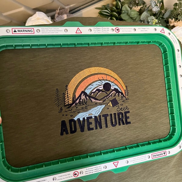 Seek Adventure Machine Embroidery Design. 3 Sizes. Nature Embroidery ...