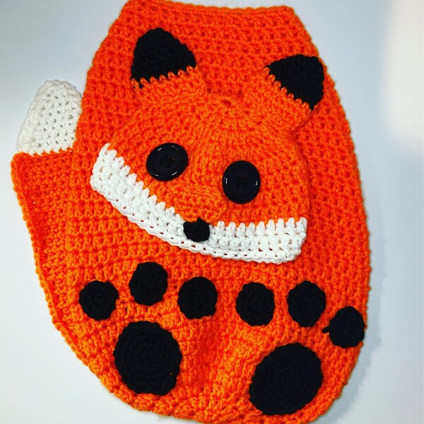 Finley the Fox Cocoon and Hat Set Crochet Pattern - Etsy