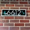 Mid Century Modern "frequency" Address Sign | Vertical Modern House ...