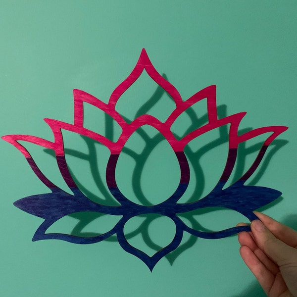 Lotus Flower Shape, 3" - 20", Lotus Flower Cut Out, Laser Cut Lotus ...
