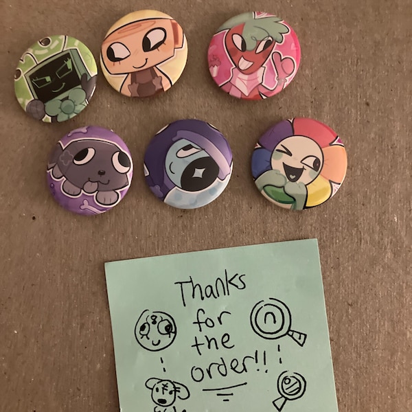 ANIMATIC BATTLE PINS object Show/osc - Etsy