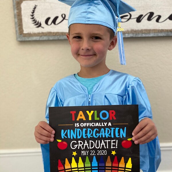 Printed Graduation Diploma, Personalized School Sign, Graduation Print ...