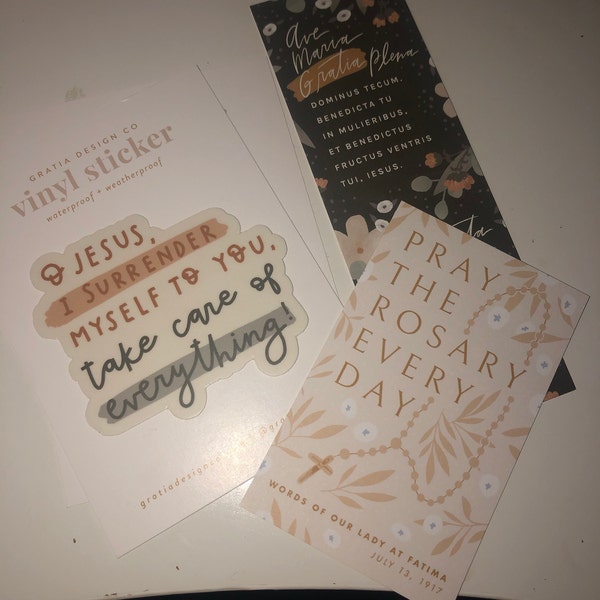 Jesus I Surrender Sticker, Jesus Sticker, Christian Sticker, Catholic ...