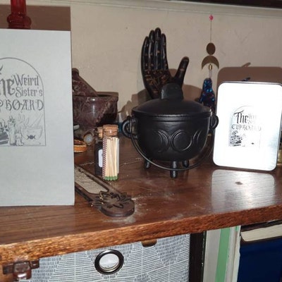 Fire Magic Beginner's Witch Kit in Ceramic Cauldron, Candle Magic ...