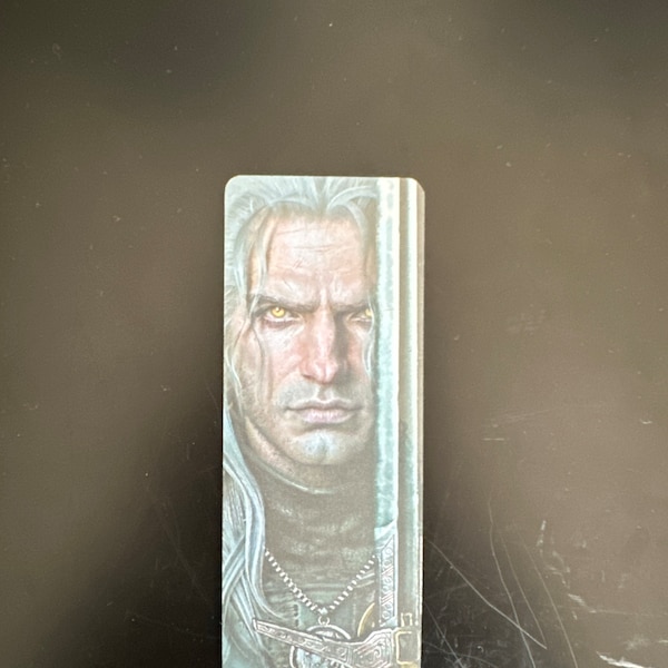 The Witcher Handmade Bookish Bookmark, Geralt of Rivia Book Lover Gifts ...