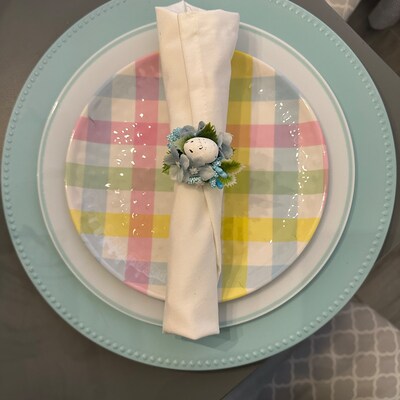 Easter Napkin Rings Floral Napkin Rings Spring Napkin Rings - Etsy