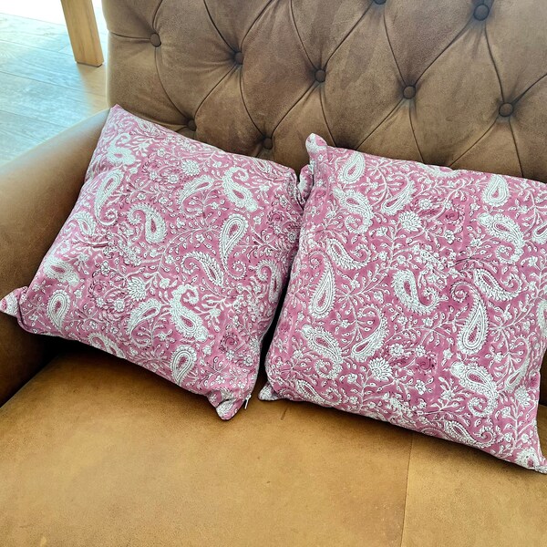 Cyan Blue Cotton Napkins Hand Block Print Soft Absorbent Organic Cotton ...