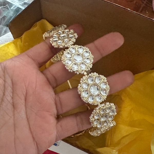 Kundan Head Band/hair Band /sheesh Phool Tikka/bridal Matha Patti ...