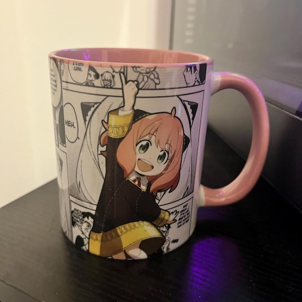 Anime Mug, Anya Forger Mug, Spyxfamily Cup, Heh Anya Forger, Atsumi ...