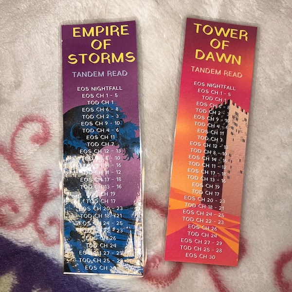 Throne of Glass - Tandem Read Bookmarks, Tower of Dawn, Empire of ...