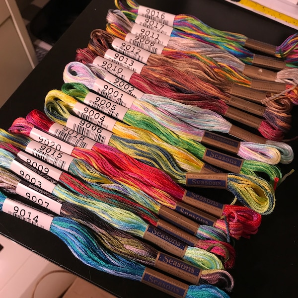 Lecien Cosmo Seasons Series 9000. Single Skein of Specialty Hand ...