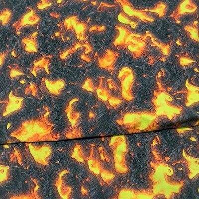 Lava Fabric Lava by Bonnie Phantasm Lava Magma Volcano Fire Burning Hot ...