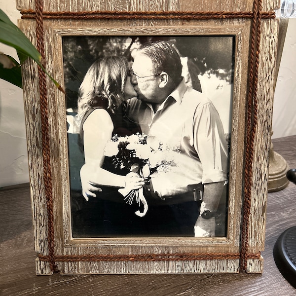 4x6 Wooden Photo Frame | Vintage Style Rustic Looking 4 by 6 Wood ...