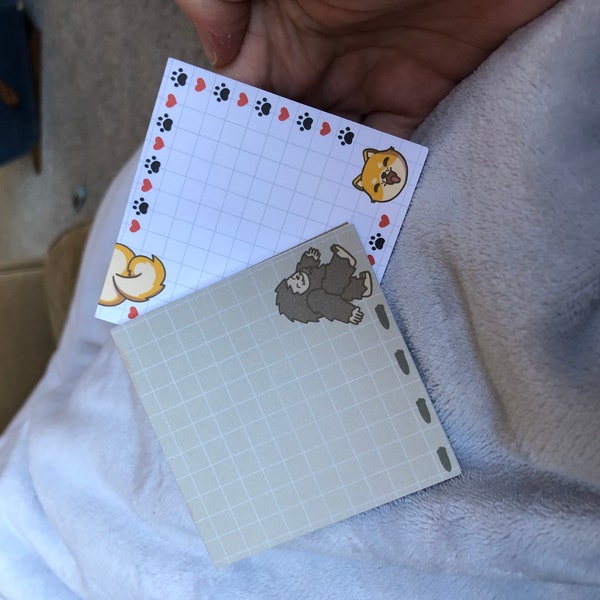 Cute Kawaii Shiba Dog Memo Pad| Notepad| Stationary| Bujo| Notes ...