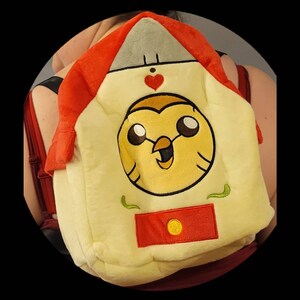 The Owl House Inspired Flapjack Palisman Plush Keychain Cardinal Bird ...