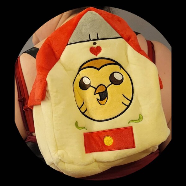 The Owl House Inspired Flapjack Palisman Plush Keychain Cardinal Bird ...