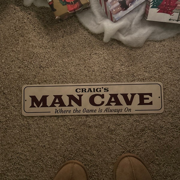 Game Always on Sign, Personalized Man Cave Name Sign, Custom Sports ...