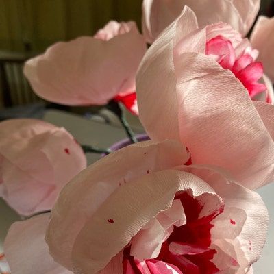 Paper Poppies, Crepe Paper Poppy, Poppy Centerpiece, Poppy Bouquet - Etsy