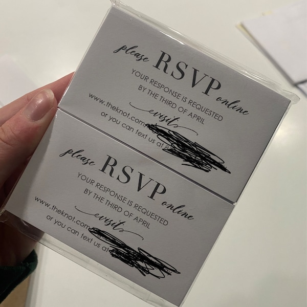 Online RSVP Card Wedding Invitation Inserts | Online Response Cards W ...
