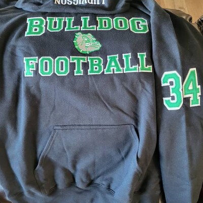 Custom Embroidery Applique Letter, Varsity Team School Spirit Shirt ...