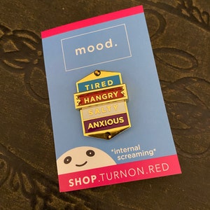 Mood Picker Sliding Enamel Pin - Etsy