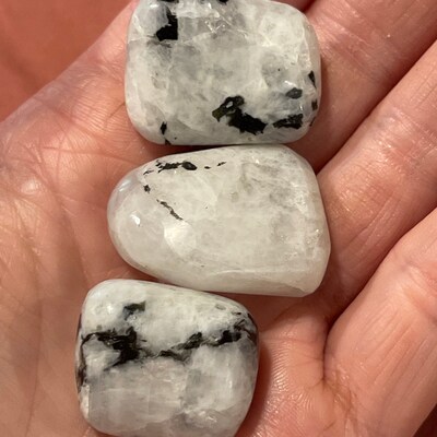 Medium Rainbow Moonstone, Tumbled Rainbow Moonstone, Blue Flash ...