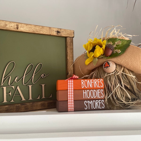 Hello Fall Sign | Fall Decor | Fall Decorations | Fall Signs | Fall ...