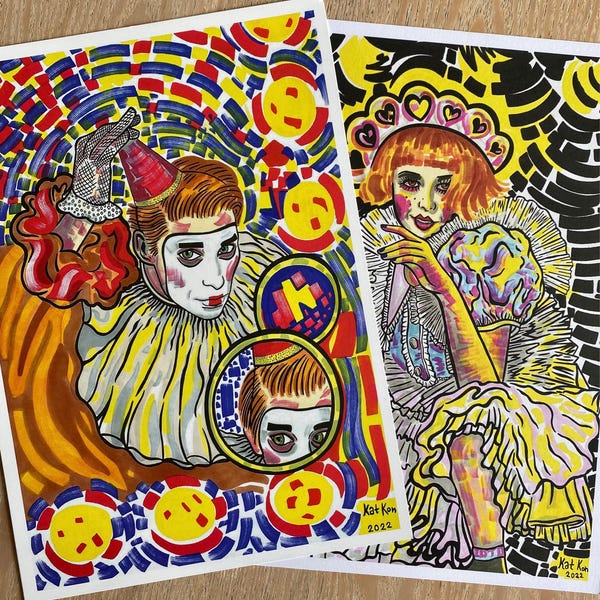 Jessie Buckley Sally Bowles Kit Kat Club Cabaret Marker Pen ...