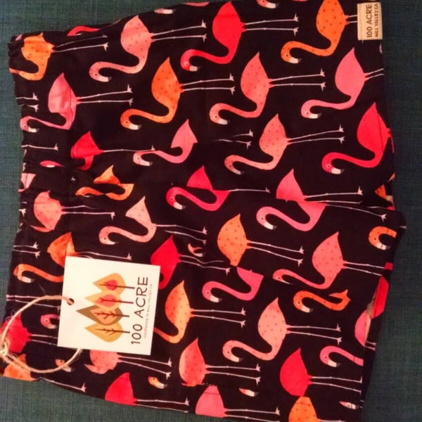 Hot Pink Flamingo Shorts for Girls- Pink, Light Pink and Coral Flamingo ...