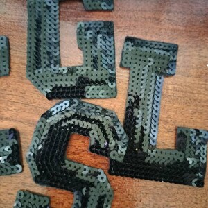 NEW COLOR 3in Sequin Iron-on Letters - Etsy