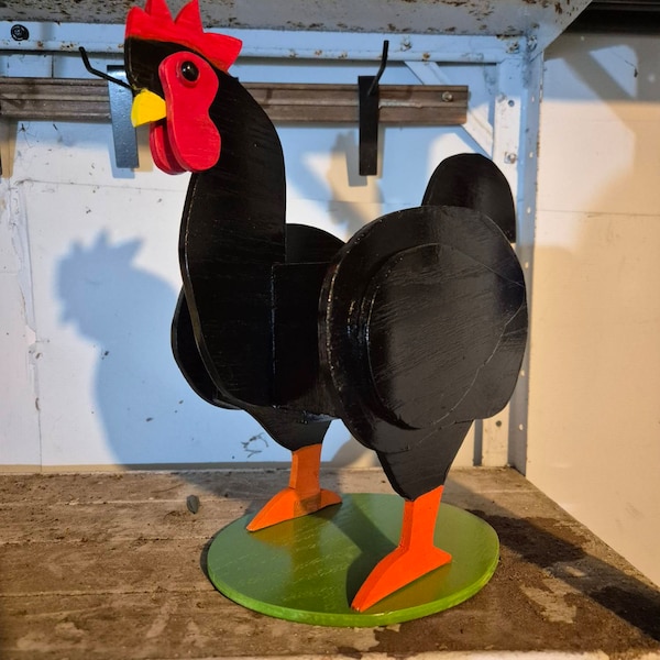 Rooster Planter, Scroll Saw Pattern, Diy, Garden Ornament, Rooster ...