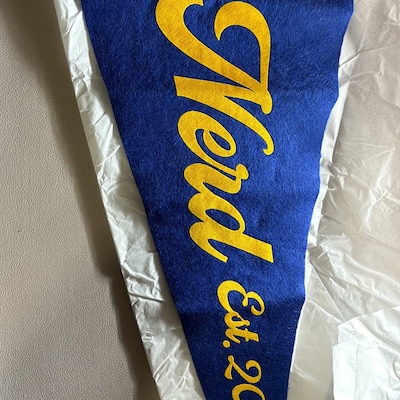 CUSTOM Tiny Pennant Miniature Personalized Felt Pennant on a Stick 2.5 ...