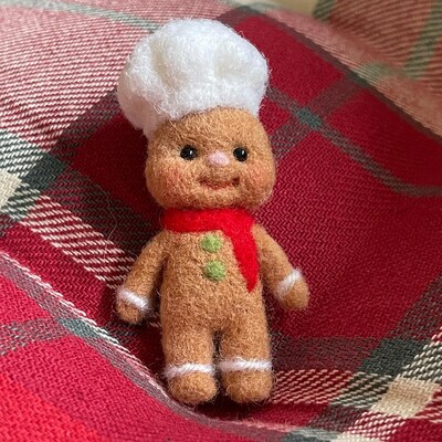 Gingerbread Doll, Needle Felted Doll - Etsy