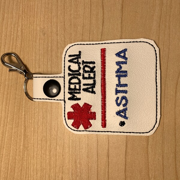 Medical Alert - Asthma - Medical - Tag - DIGITAL Embroidery DESIGN - Etsy