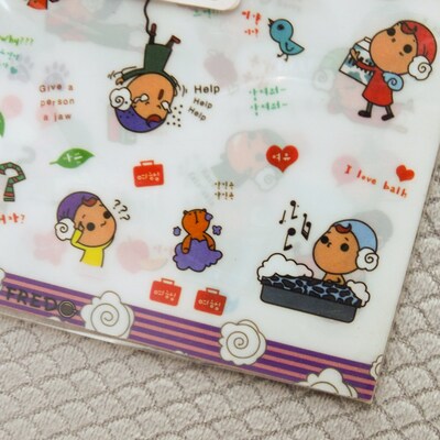 Korea Momoi Cute Little Girl Stickers Set Deco Sticker DIY Diary ...