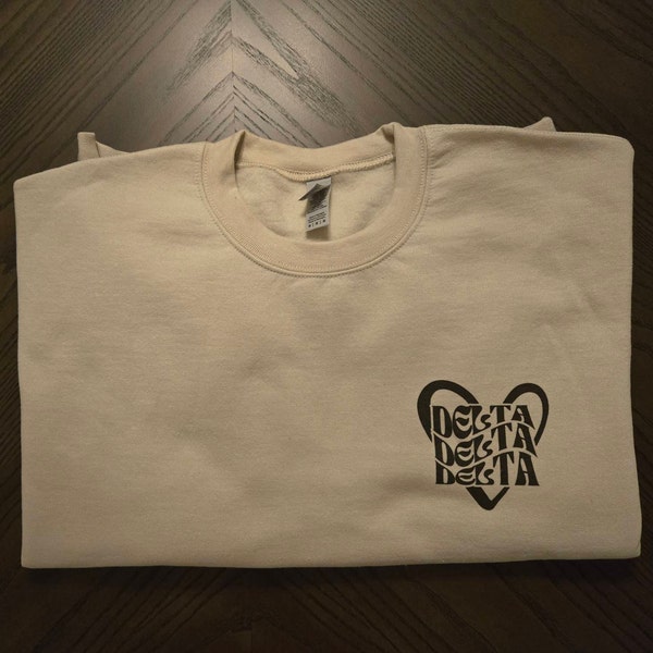 Custom Sorority Shirt | Minimalist Heart Shirt, Sorority Letters, Big ...